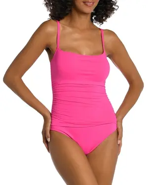 La Blanca Island Goddess One-Piece Swimsuit Pop Pink