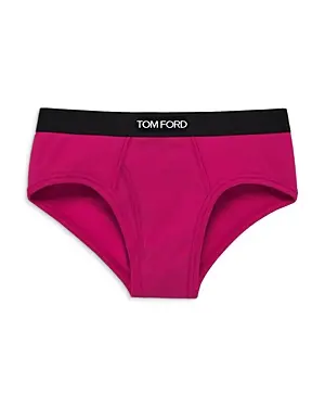 TOM FORD Cotton Blend Briefs Hot Pink