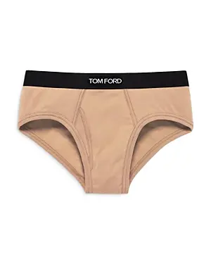 TOM FORD Cotton Blend Briefs Nude 1