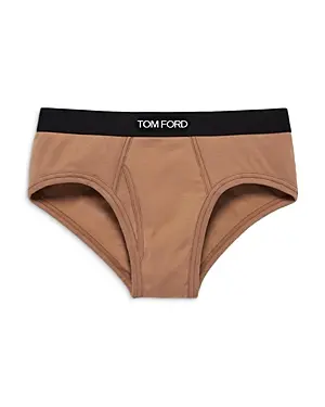 TOM FORD Cotton Blend Briefs Nude 3