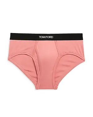 TOM FORD Cotton Blend Briefs Rose