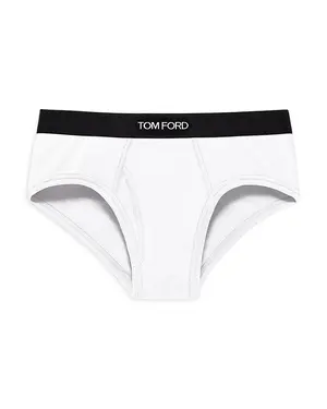 TOM FORD Cotton Blend Briefs White
