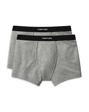 TOM FORD Cotton Blend Boxer Briefs, Set Of 2 Gray