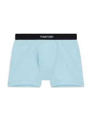 TOM FORD Cotton Blend Boxer Briefs Artic Blue