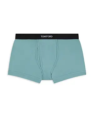 TOM FORD Cotton Blend Boxer Briefs Light Pastel Blue