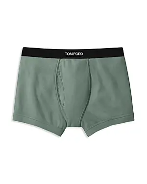 TOM FORD Cotton Blend Boxer Briefs Seafoam