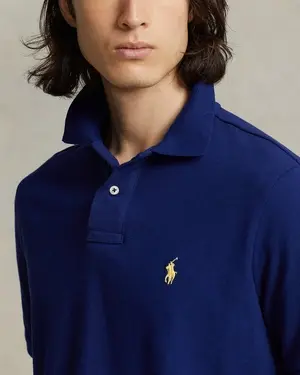Polo Ralph Lauren Cotton Mesh Classic Fit Polo Shirt - Fall Royal Blue
