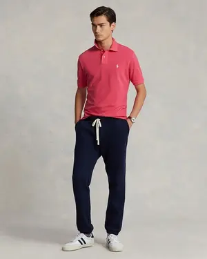 Polo Ralph Lauren Classic Fit Mesh Polo Shirt - Hot Pink