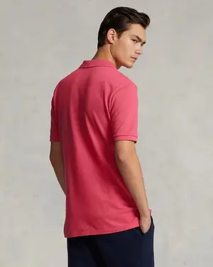Polo Ralph Lauren Classic Fit Mesh Polo Shirt - Hot Pink