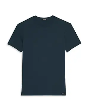 TOM FORD Cotton Blend Crewneck Tee Everglade