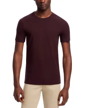 TOM FORD Cotton Blend Crewneck Tee Viola Medi