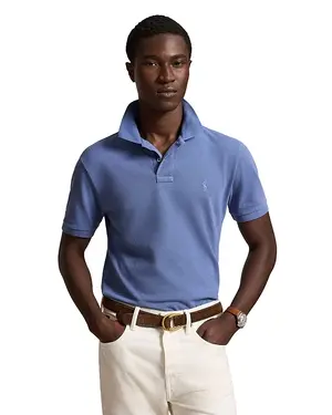 Polo Ralph Lauren Polo Ralph Lauren Slim Fit Mesh Polo Shirt Carson Blue