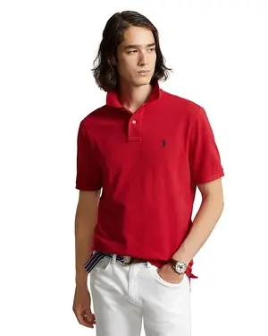 Polo Ralph Lauren Custom Slim Fit Mesh Polo Shirt Rl Red