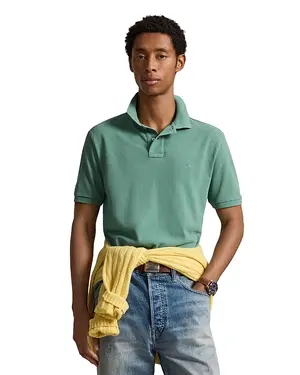 Polo Ralph Lauren Slim Fit Mesh Polo Shirt - Seafoam