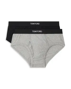 TOM FORD Cotton Blend Briefs, Set Of 2 Oxford