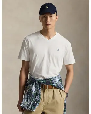 Polo Ralph Lauren Classic Fit V-neck Tee - White