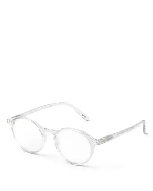 IZIPIZI Round Reading Glasses, 46mm Crystal
