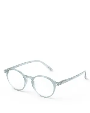 IZIPIZI Round Reading Glasses, 46mm Frozen Blue