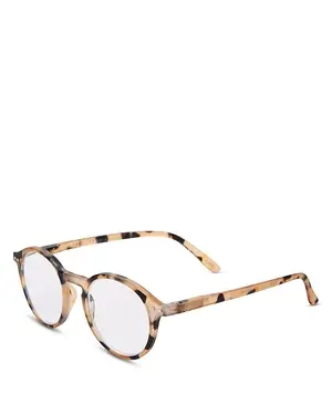 IZIPIZI Round Reading Glasses, 46mm Light Tortoise