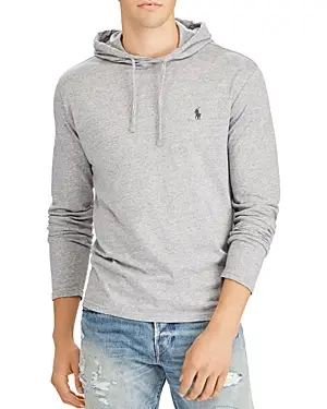 Ralph Lauren Polo Ralph Lauren Jersey Long Sleeve Tee Hoodie Gray Heather