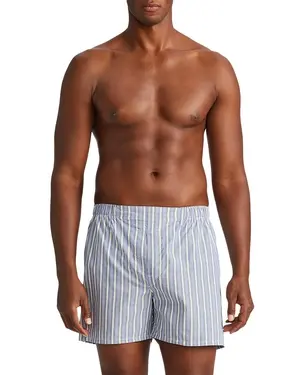 Polo Ralph Lauren Classic Fit Woven Boxers, Pack Of 3 - Blue Multi