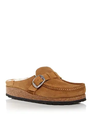 BIRKENSTOCK Buckley Shearling Clogs - Brown