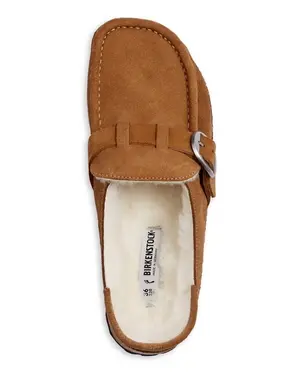 BIRKENSTOCK Buckley Shearling Clogs - Brown