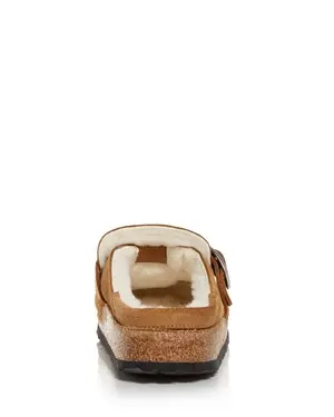 BIRKENSTOCK Buckley Shearling Clogs - Brown