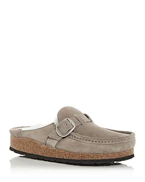 BIRKENSTOCK Buckley Shearling Clogs Gray