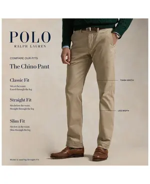 Polo Ralph Lauren Stretch Slim Fit Chinos - Classic Khaki