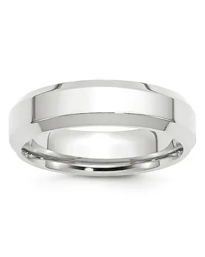 Bloomingdale'S 6mm Bevel Edge Comfort Fit Band In 14k Gold - White