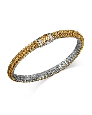 John Hardy 18k Yellow Gold & Sterling Silver Icon Bracelet - Gold/silver
