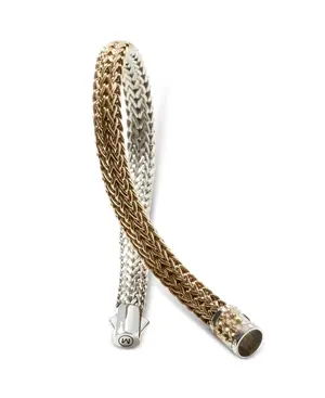 John Hardy 18k Yellow Gold & Sterling Silver Icon Bracelet - Gold/silver