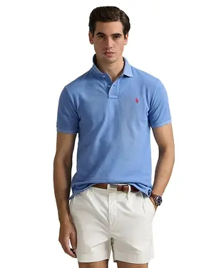 Polo Ralph Lauren Classic Fit Mesh Polo Shirt Campus Blue