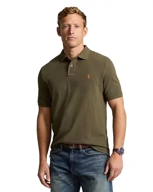 Polo Ralph Lauren Classic Fit Mesh Polo Shirt Canopy Olive