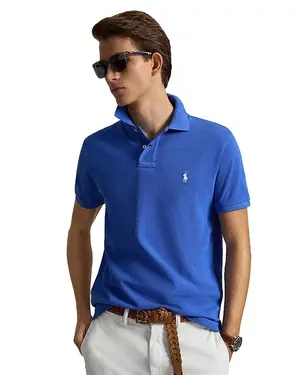Polo Ralph Lauren Classic Fit Mesh Polo Shirt New Iris Blue