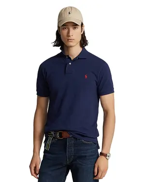 Polo Ralph Lauren Classic Fit Mesh Polo Shirt Newport Navy