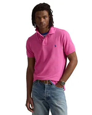 Polo Ralph Lauren Classic Fit Mesh Polo Shirt Peony