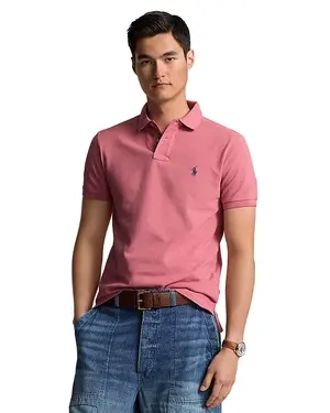 Polo Ralph Lauren Classic Fit Mesh Polo Shirt Red