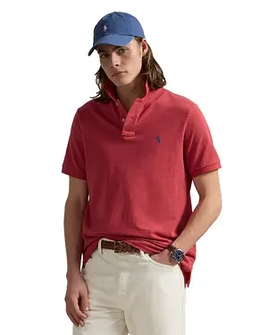 Polo Ralph Lauren Classic Fit Mesh Polo Shirt Spring Red