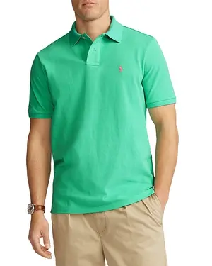 Polo Ralph Lauren Classic Fit Mesh Polo Shirt - Sunset Green