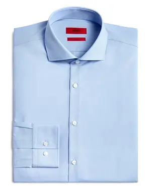 Hugo Jason Slim Fit Long Sleeve Cotton Dress Shirt - Light Blue