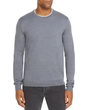 Bloomingdale'S Merino Wool Sweater - Medium Gray