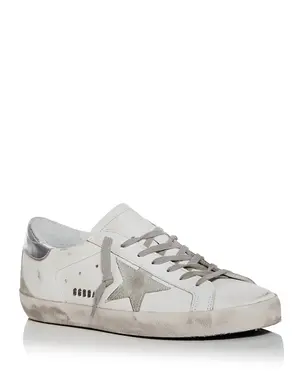 GOLDEN GOOSE Super-star Low Top Sneakers - White/gray