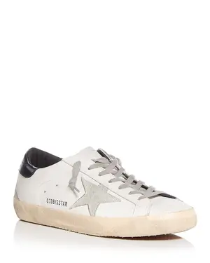 GOLDEN GOOSE Super-star Low Top Sneakers - White/ice