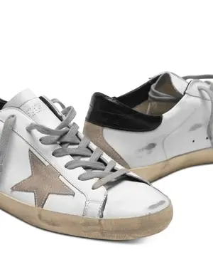 GOLDEN GOOSE Super-star Low Top Sneakers - White/ice/black