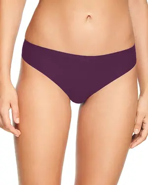 Chantelle Soft Stretch One-size Seamless Thong Aubergine