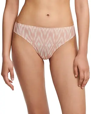 Chantelle Soft Stretch One-size Seamless Thong Ikat Print
