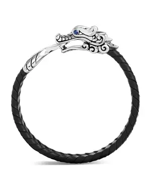 John Hardy Legends Naga Braided Bracelet - Black/silver