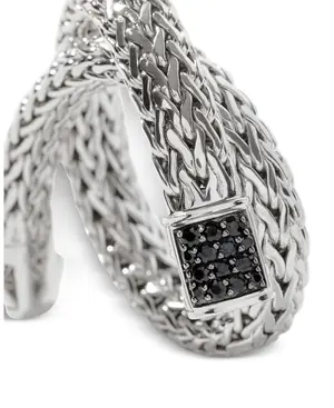 John Hardy Sterling Silver Icon Bracelet With Black Sapphire - Black/silver